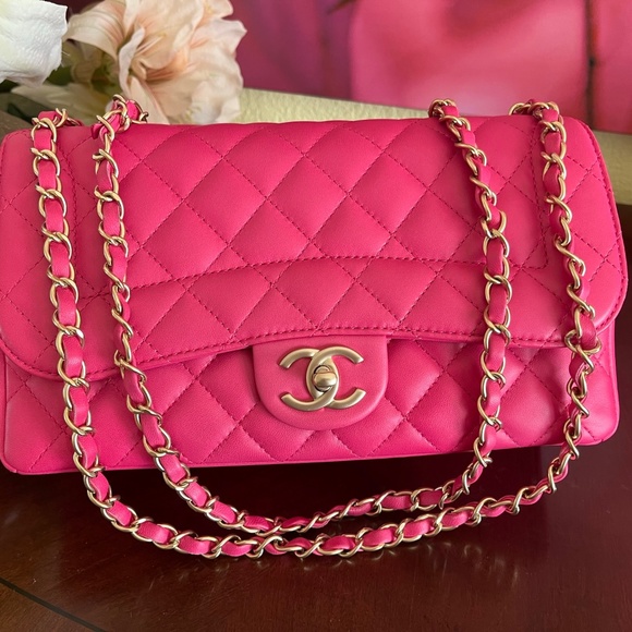 CHANEL | Bags | Chanel Pink Medium Chic Flap Bag | Poshmark